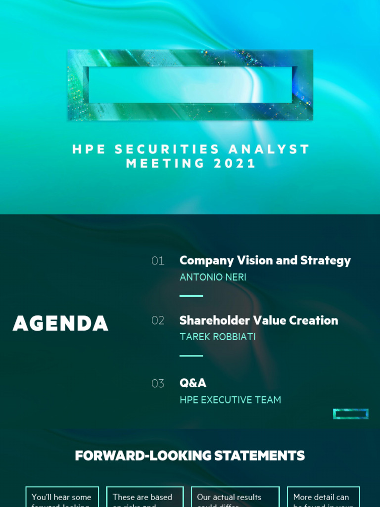 Hpe-Connectivity Strategy - 2021 | PDF | Computers