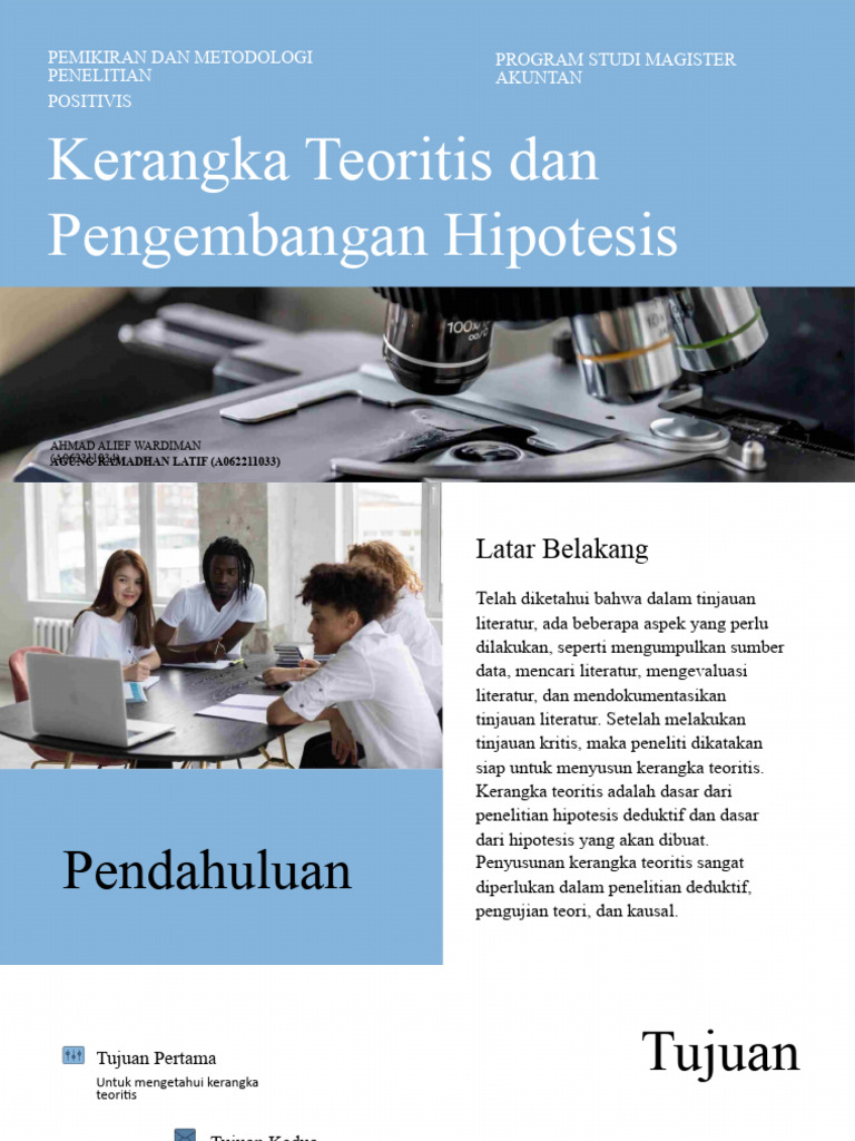 Tugas PPT Makalah 3 Kel 6 Kerangka Teoritis Dan Pengembangan Hipotesis ...
