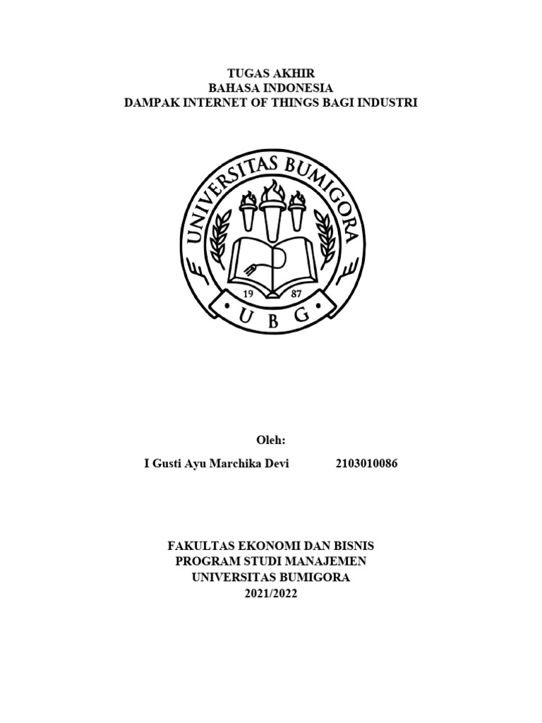 Tugas Akhir Paper Bahasa Indonesia | PDF