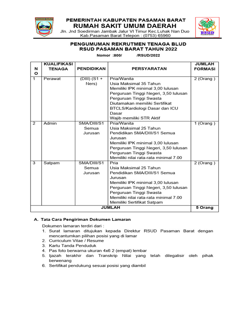 Pengumuman Rekrutmen Tenaga Tahun 2021 Fix | PDF Pengumuman Rekrutmen Tenaga Tahun 2021 Fix | PDF