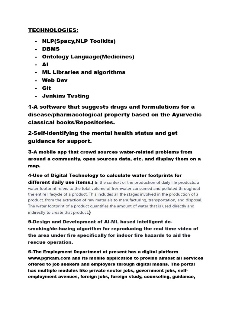 Sih PS | PDF | Water | Artificial Intelligence