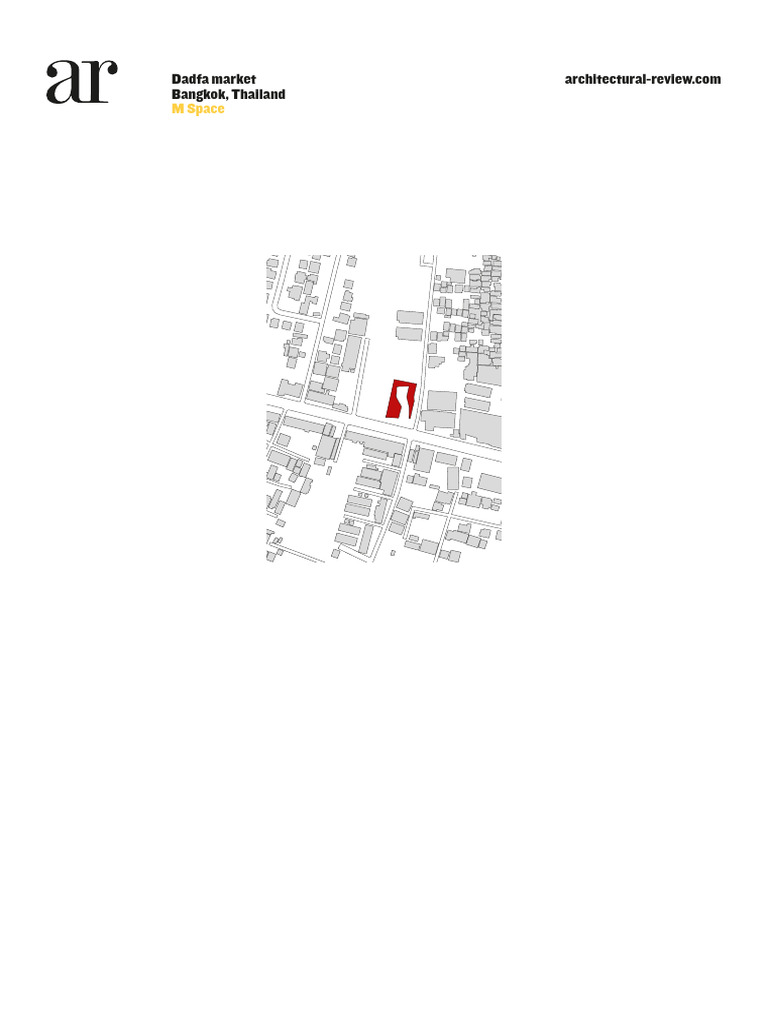 Architectural Review Ar Public Dadfa Market m Space Drawings | PDF