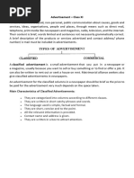 Advertisement Writing Class 12 Format | PDF | Advertising