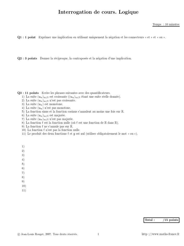 Logique Interrogation | PDF