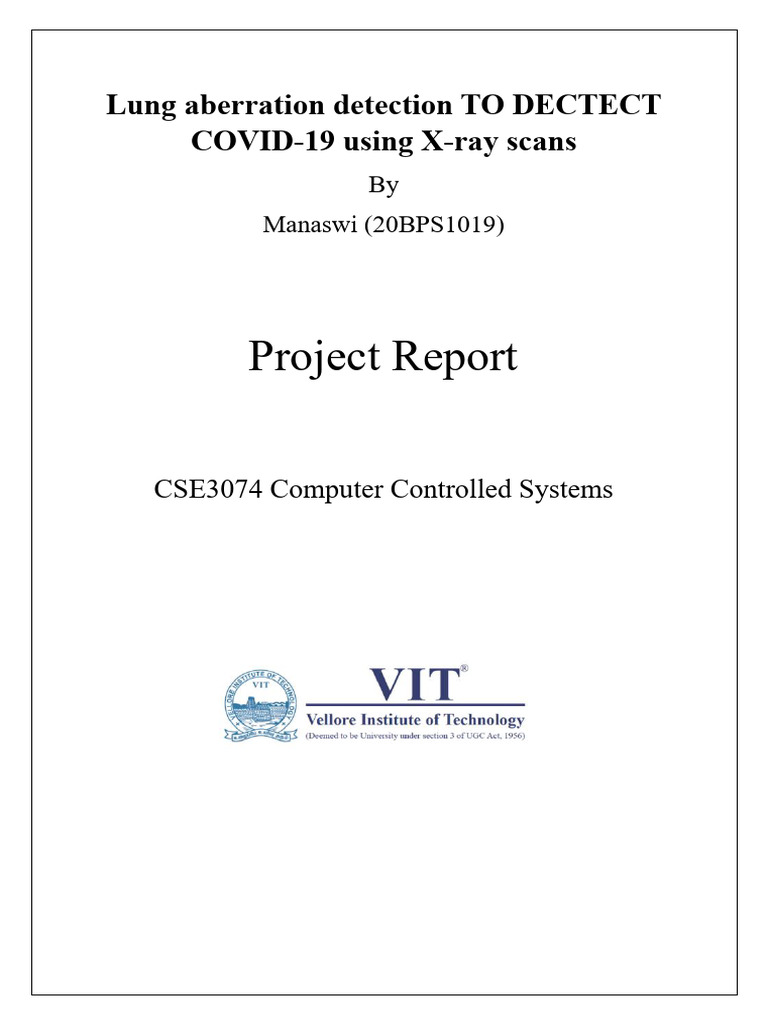 Manaswi (20BPS1019) Project Report | PDF