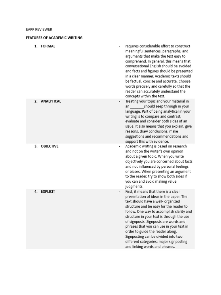 Eapp Reviewer | PDF | Essays | Thesis