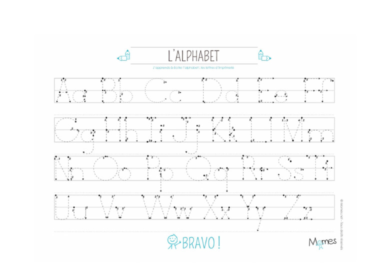Traçage de L'alphabet | PDF