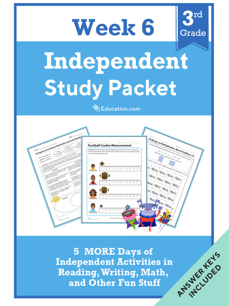 Independent Study Packet 3rd Grade Week 6 | PDF | Matrix (Mathematics ...