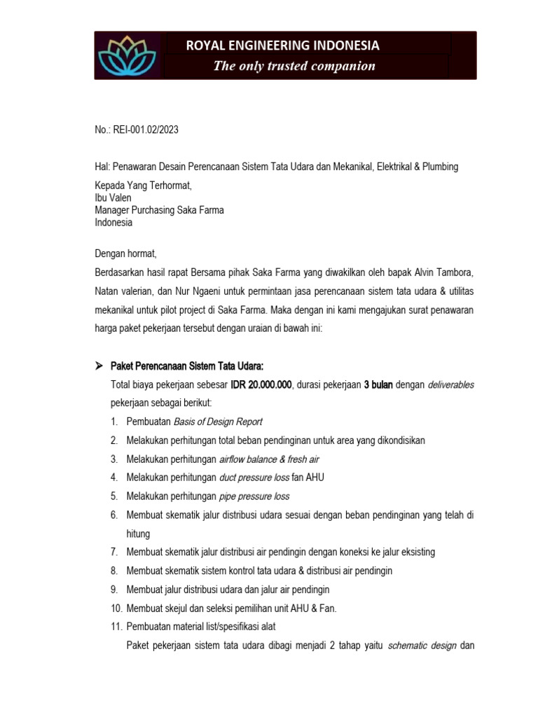 Penawaran Desain Sistem Saka Farma | PDF