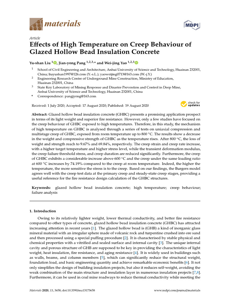Creep Behavior of GHB | PDF | Creep (Deformation) | Concrete Creep Behavior of GHB | PDF | Creep (Deformation) | Concrete