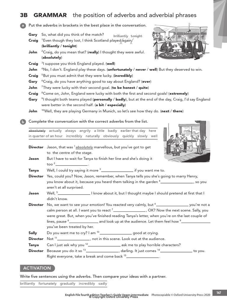 3B Adverb Order | PDF | Adverb