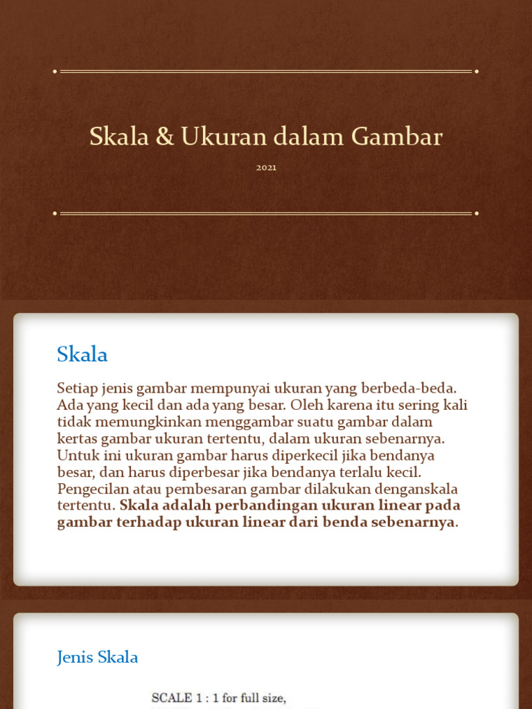 Skala dan Ukuran dalam Gambar Teknik | PDF | Bisnis | Seni