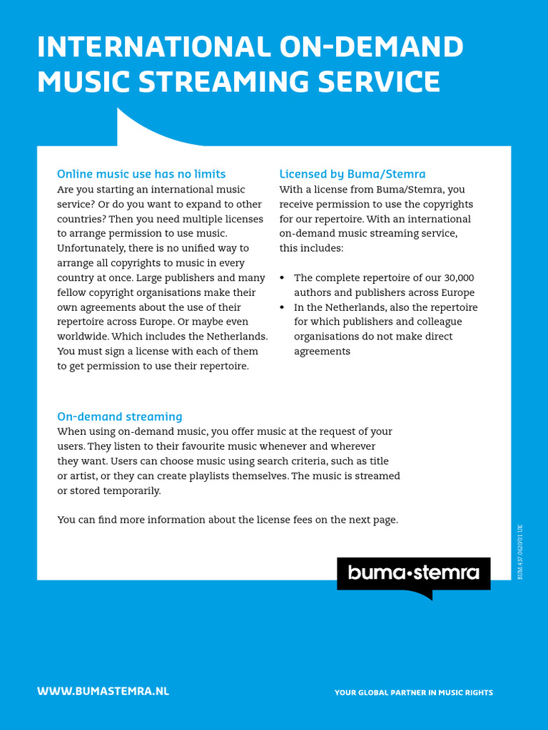 International On Demand Music Streaming Service | PDF | Video On Demand ...