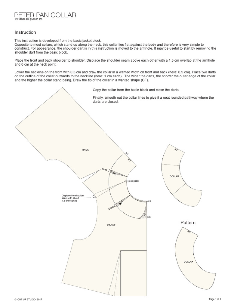 Peter Pan Collar | PDF | Seam (Sewing) | Fashion