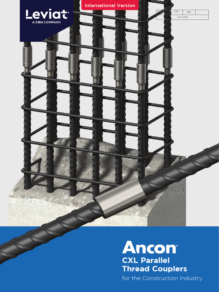 Ancon CXL Couplers International Version PDF | PDF | Welding | Construction