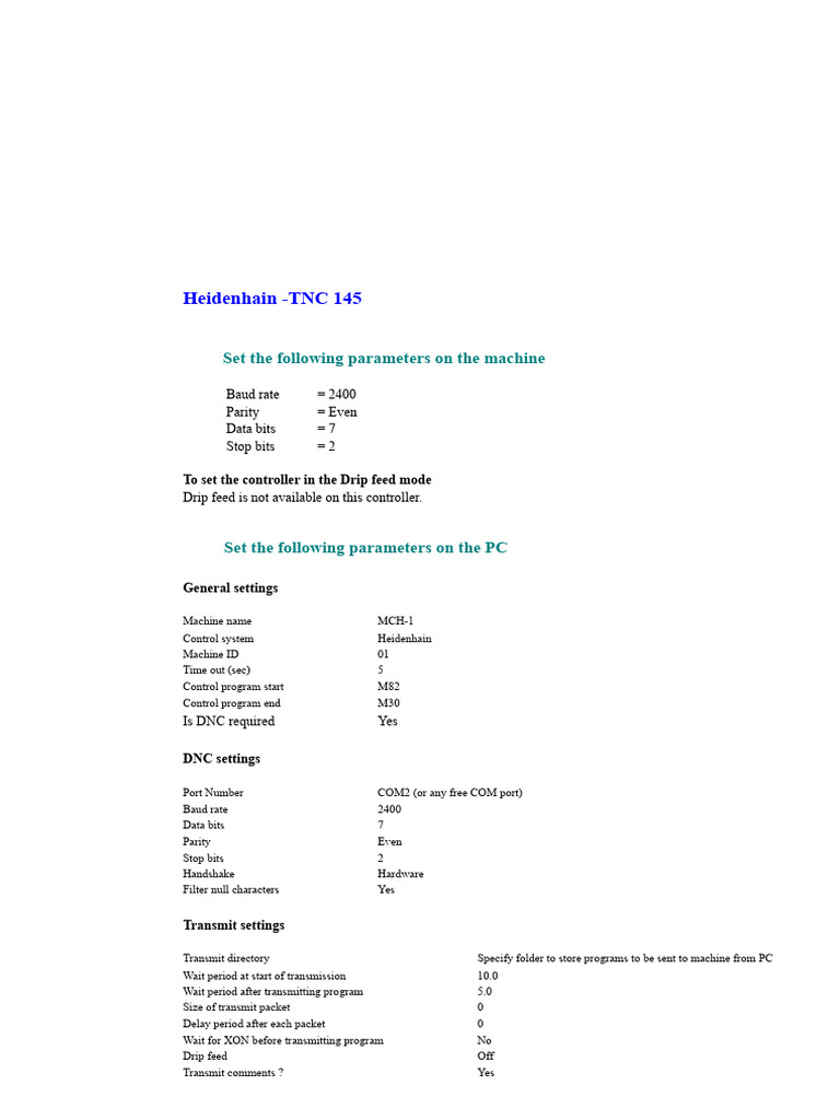 Heidenhain - TNC 145 | PDF | Information And Communications Technology | Computer Networking