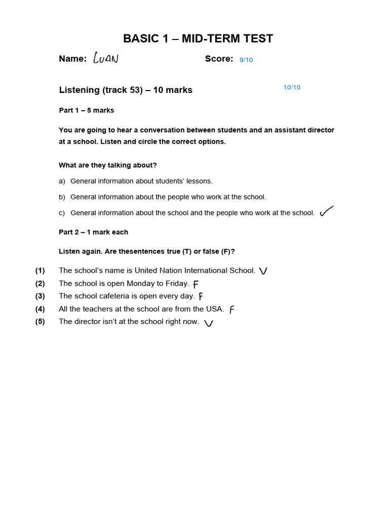 Basic 1 - Midterm | PDF