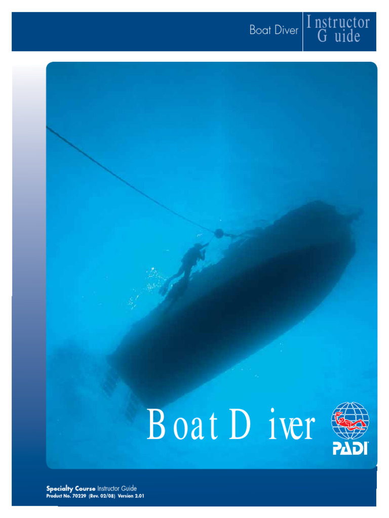 PADI Boat Diver Instructor Guide | PDF | Scuba Diving | Underwater Diving