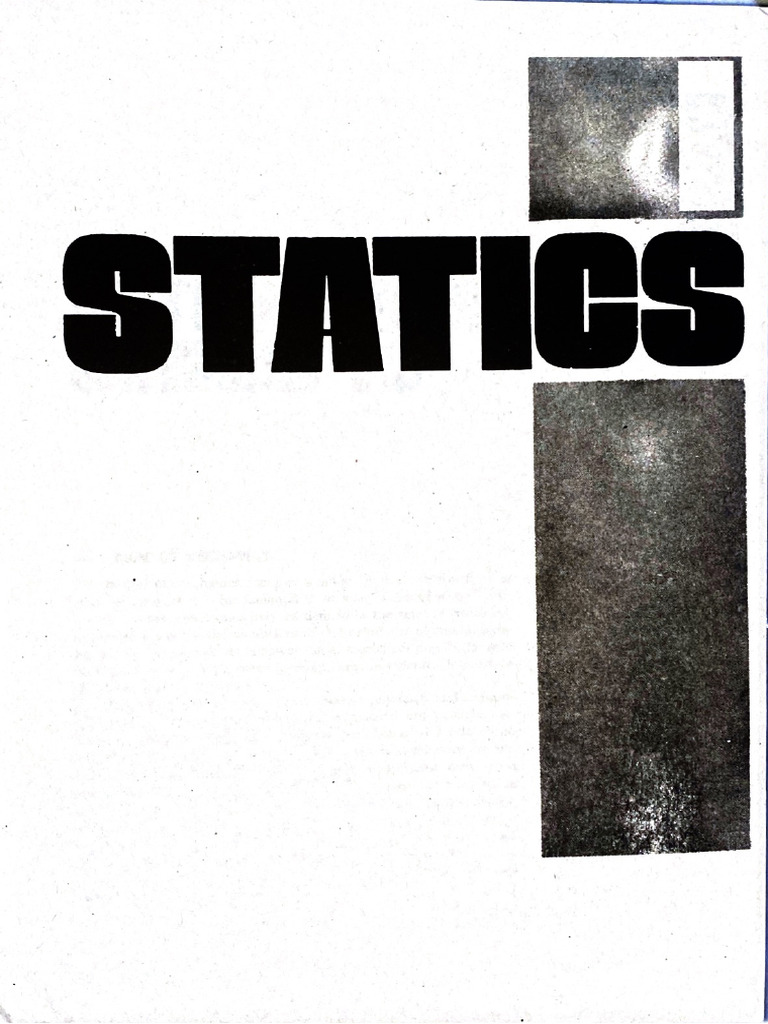 Statics - Lesson 1 & 2 | PDF