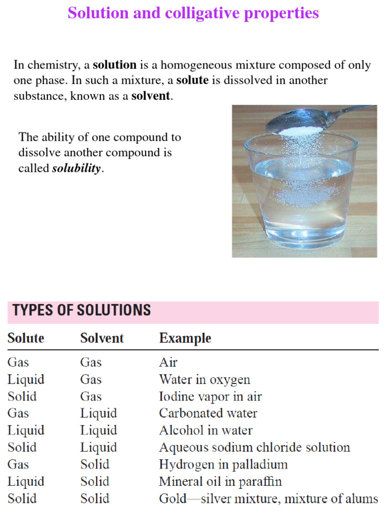Solution | PDF | Osmosis | Materials