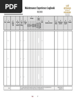 Aircraft Engineers Maintenance Experience Logbook | PDF