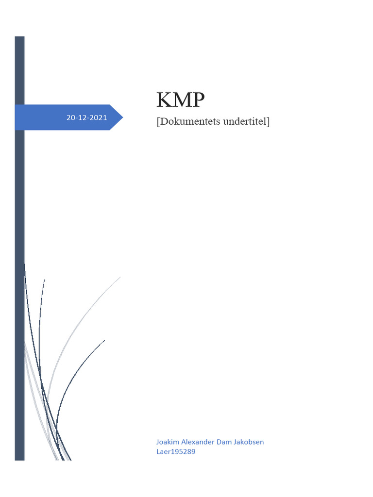 KMP Final | PDF