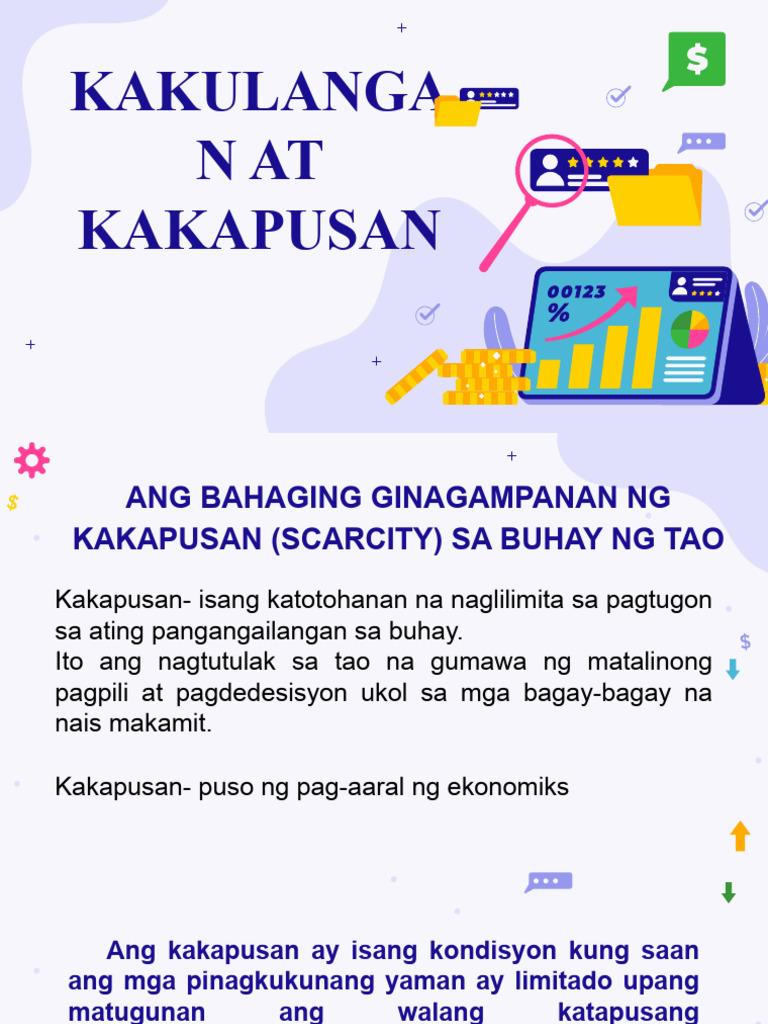 Week 2 - Kakapusan at Kakulangan - Lektura | PDF