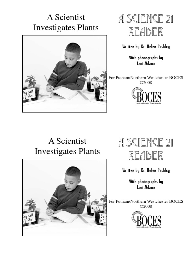 A Science 21 Reader: A Scientist Investigates Plants | PDF | Experiment ...