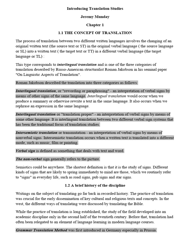 Praktical Translation 1 | PDF | Translations | Grammar