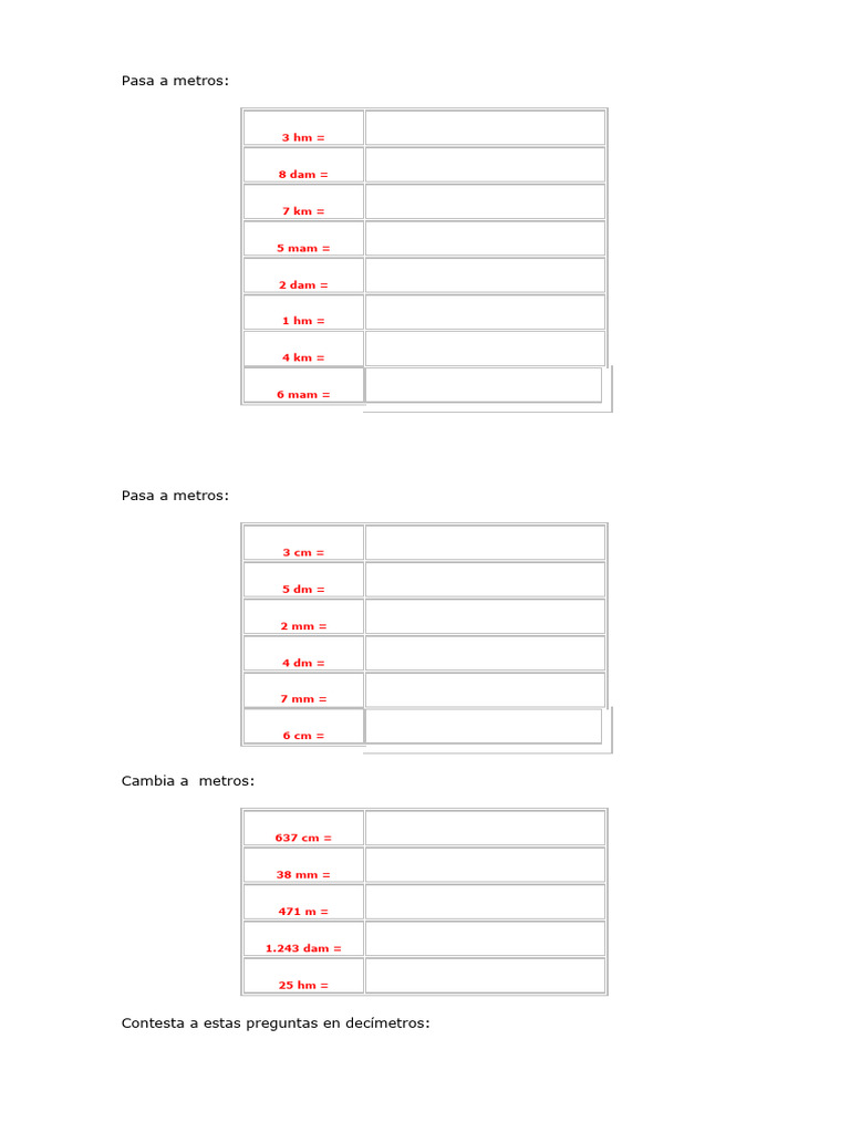 Pasa A Metros | PDF | Litro | Science