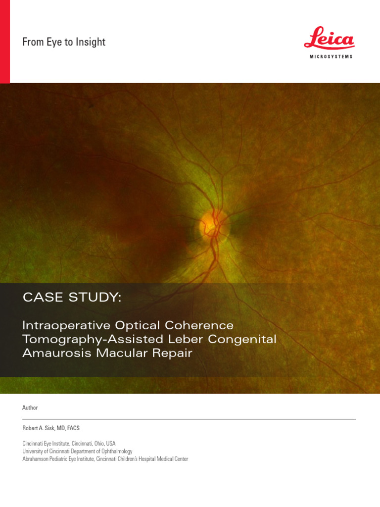 Case Study Dr. Sisk LCA Gene Therapy MC 0005054 21NOV2022 | PDF ...