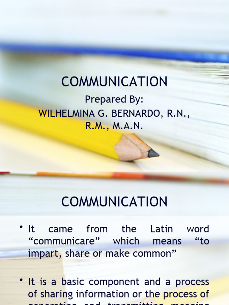 Communication | PDF