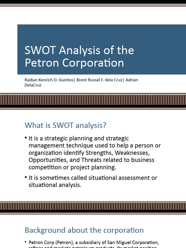 SWOT of Petron | PDF