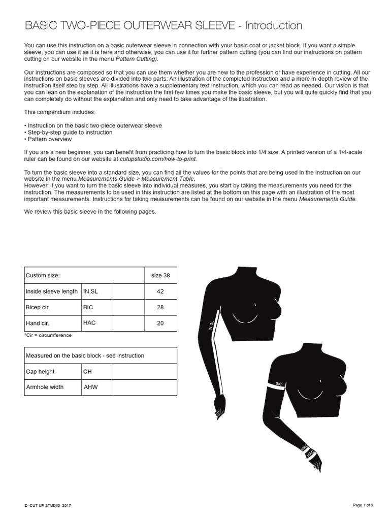 Basic Two-Piece Outerwear Sleeve | PDF | Length