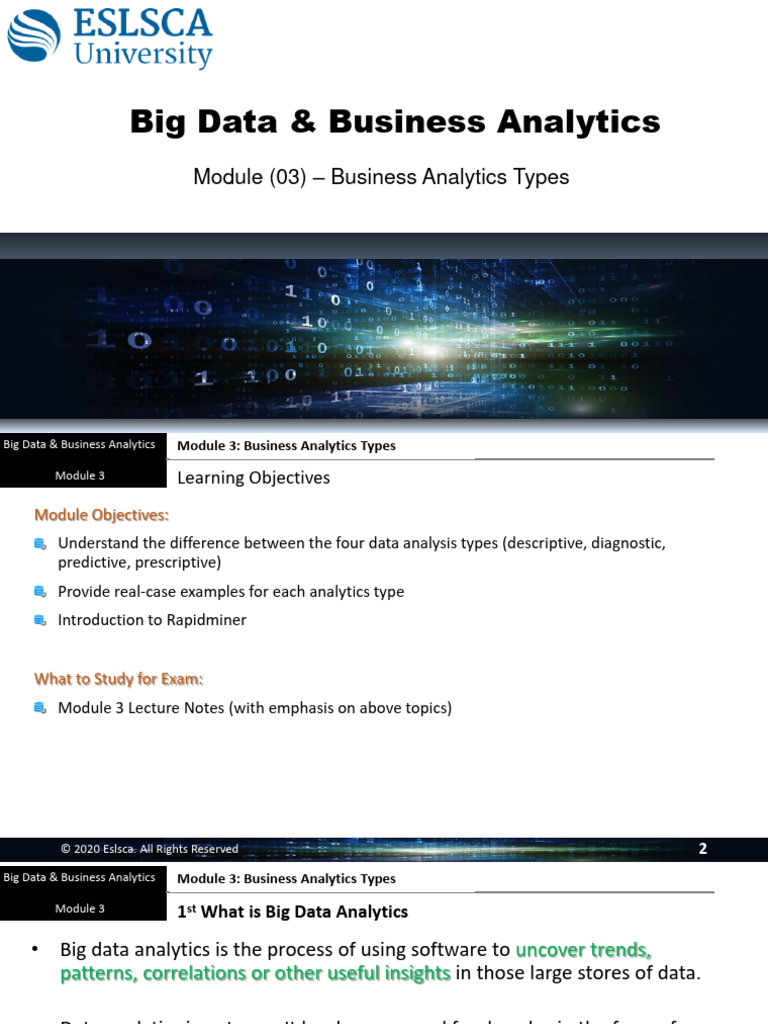 BigData&Analytics Module3 | Download Free PDF | Analytics | Predictive Analytics