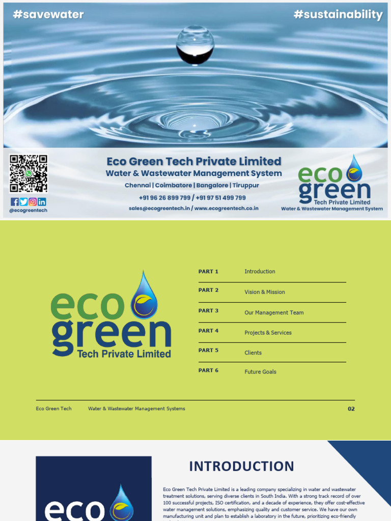 Eco Green Tech: Water Management Solutions | PDF | Business