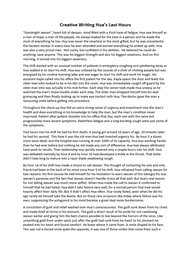 Creative Writing Station Eleven | PDF | Poetry