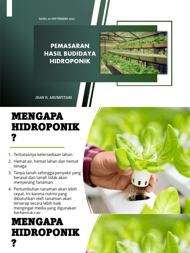 Strategi Pemasaran Sayuran Hidroponik | PDF | Ilmu Sosial | Kesehatan ...