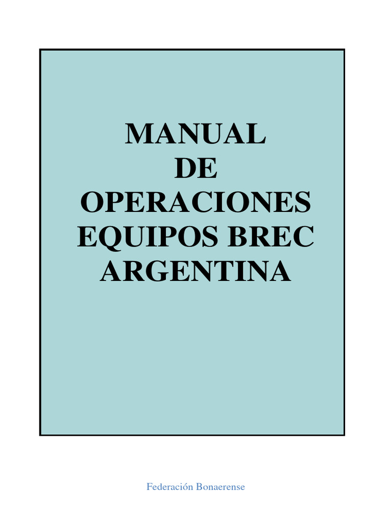 Manual de Operaciones Equipos USAR | PDF | Ciencias sociales