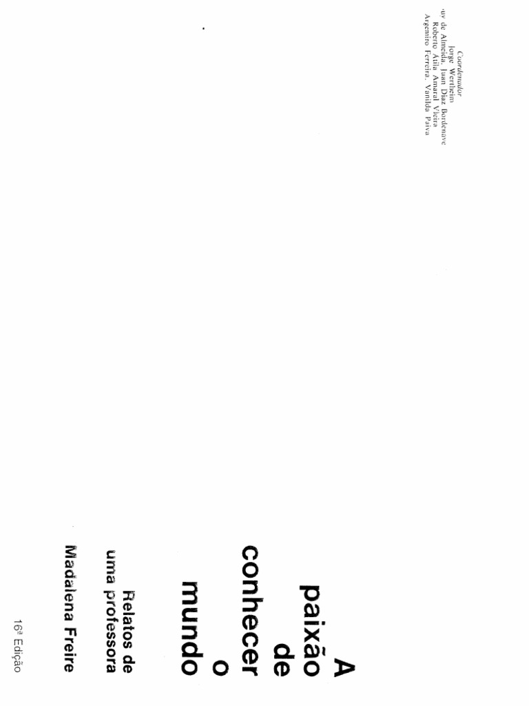 A Paixão de Conhecer o Mundo | PDF