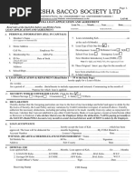 SACCO Loan Application Form | PDF | Loans | Banking