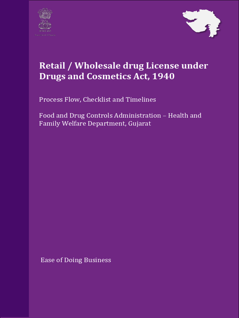 Drug License Procedures | PDF