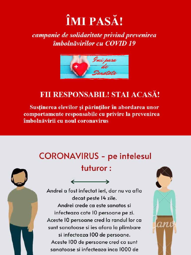 Fii Responsabil! Stai Acasa! | PDF