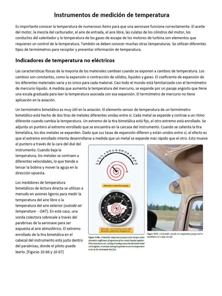 Instrumentos de Medición de Temperatura | PDF | Temperatura | Termómetro