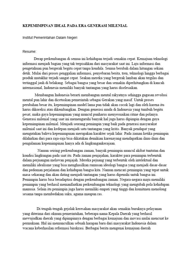 Jurnal Kepemimpinan Qasaf 2 | PDF