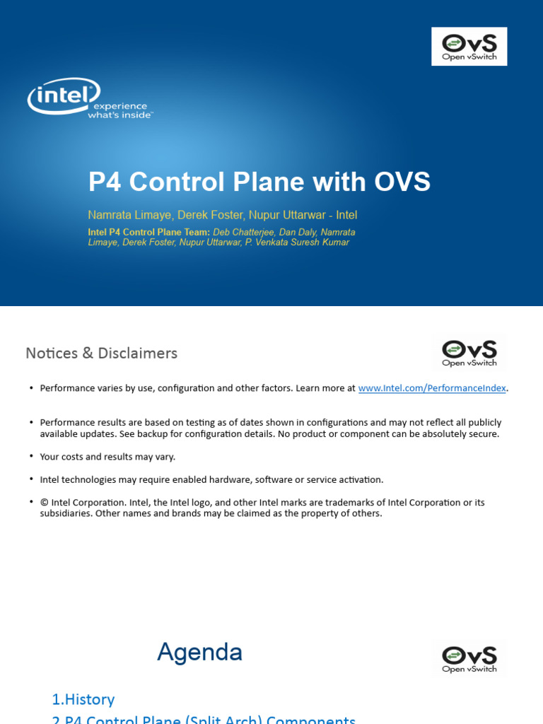 P4 OVS Split Architecture | PDF | Intel | Library (Computing)