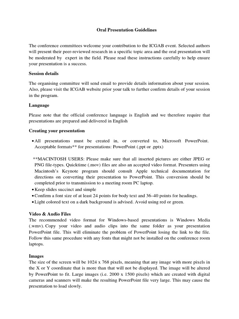 NEW Guide For The Oral Presenter | PDF | Microsoft Power Point | Computing
