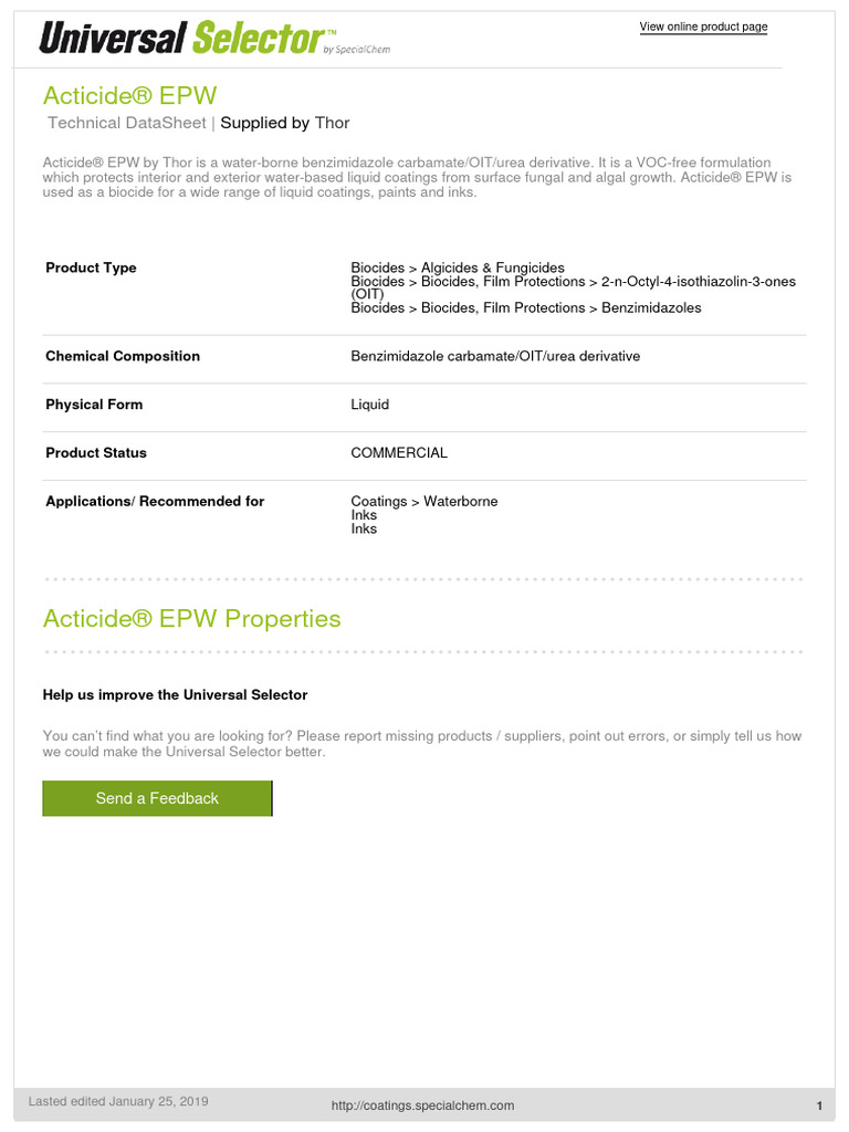 Acticide® EPW - Thor | PDF