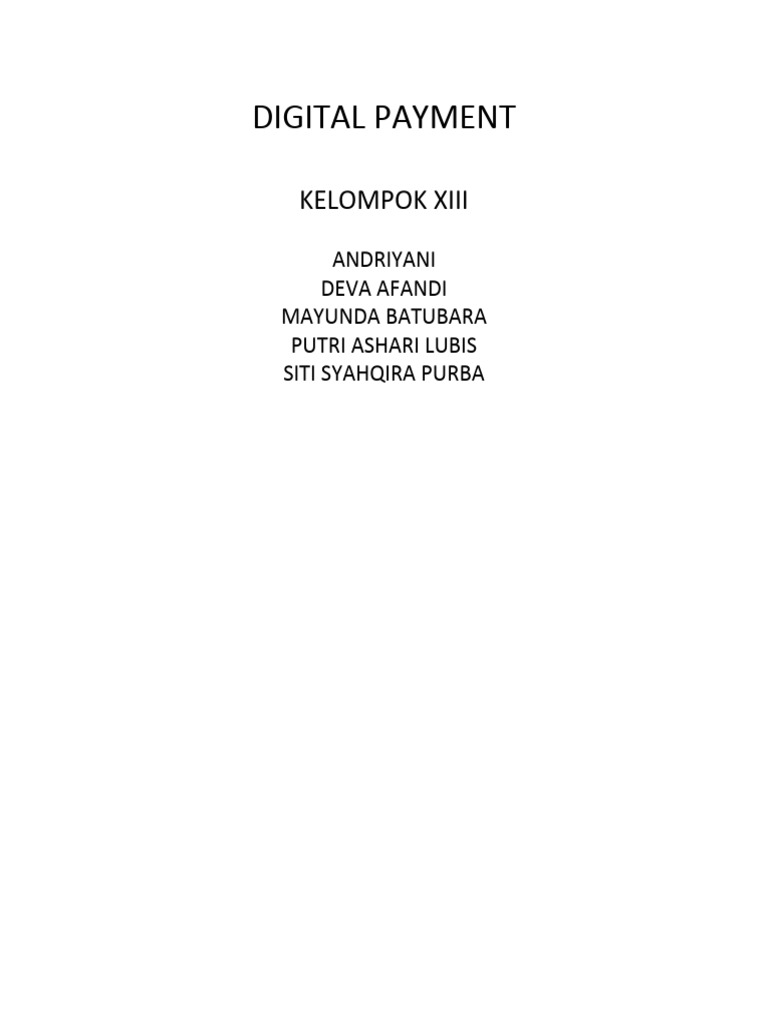 Digital Payment | PDF