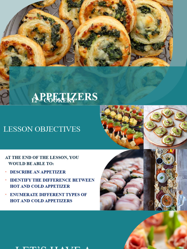 Understanding Appetizers and Types | PDF